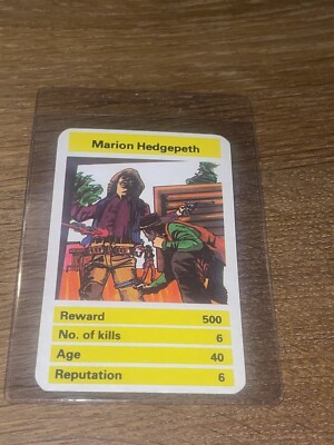 Vintage 1979 Western Gunfighters Card Game Marion Hedgepeth Playing ...