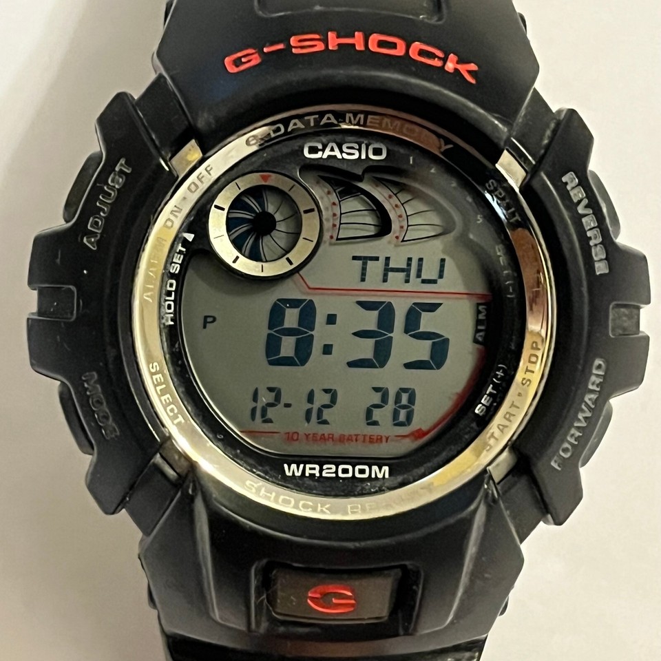Casio G-SHOCK G-2900 (#2548) 45.9mm Wrist Watch Black w/ New Battery ...