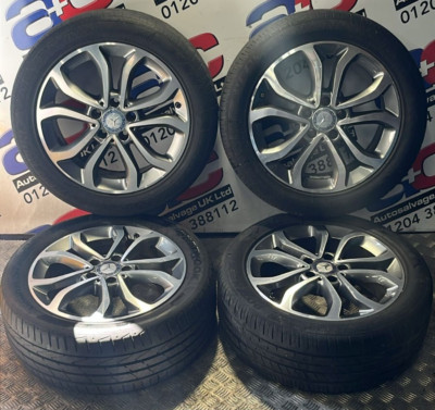 MERCEDES C-CLASS 2014-21 4 X 17" DIAMOND CUT ALLOY WHEELS 225/50/17 ...