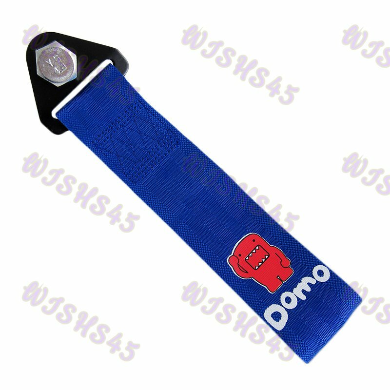 Universal Car Tow Towing Strap Belt Blue DOMO KUN Racing Drift Rally ...