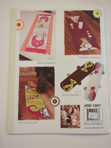 My Runners Keep Going 12 Table Runner Quilting Patterns by Disa Designs ...