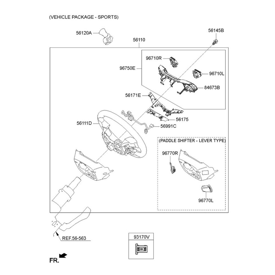 96700-C1510 Steering Wheel Volume Button Left for LF 2015-2018 Car8491 ...