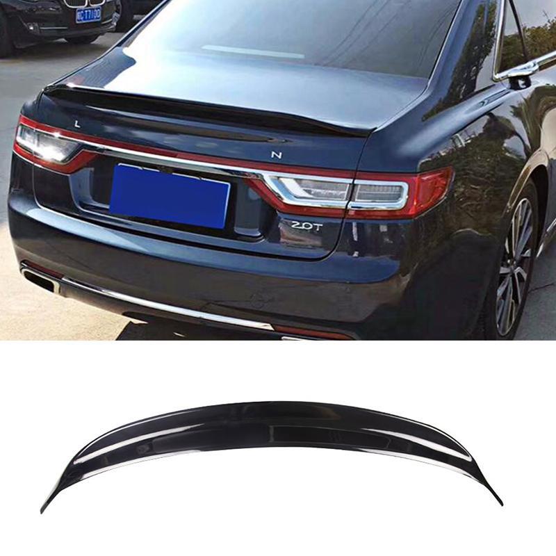 For Lincoln Continental 17-2021 ABS Gloss Black Rear Spoiler Tail Trunk ...