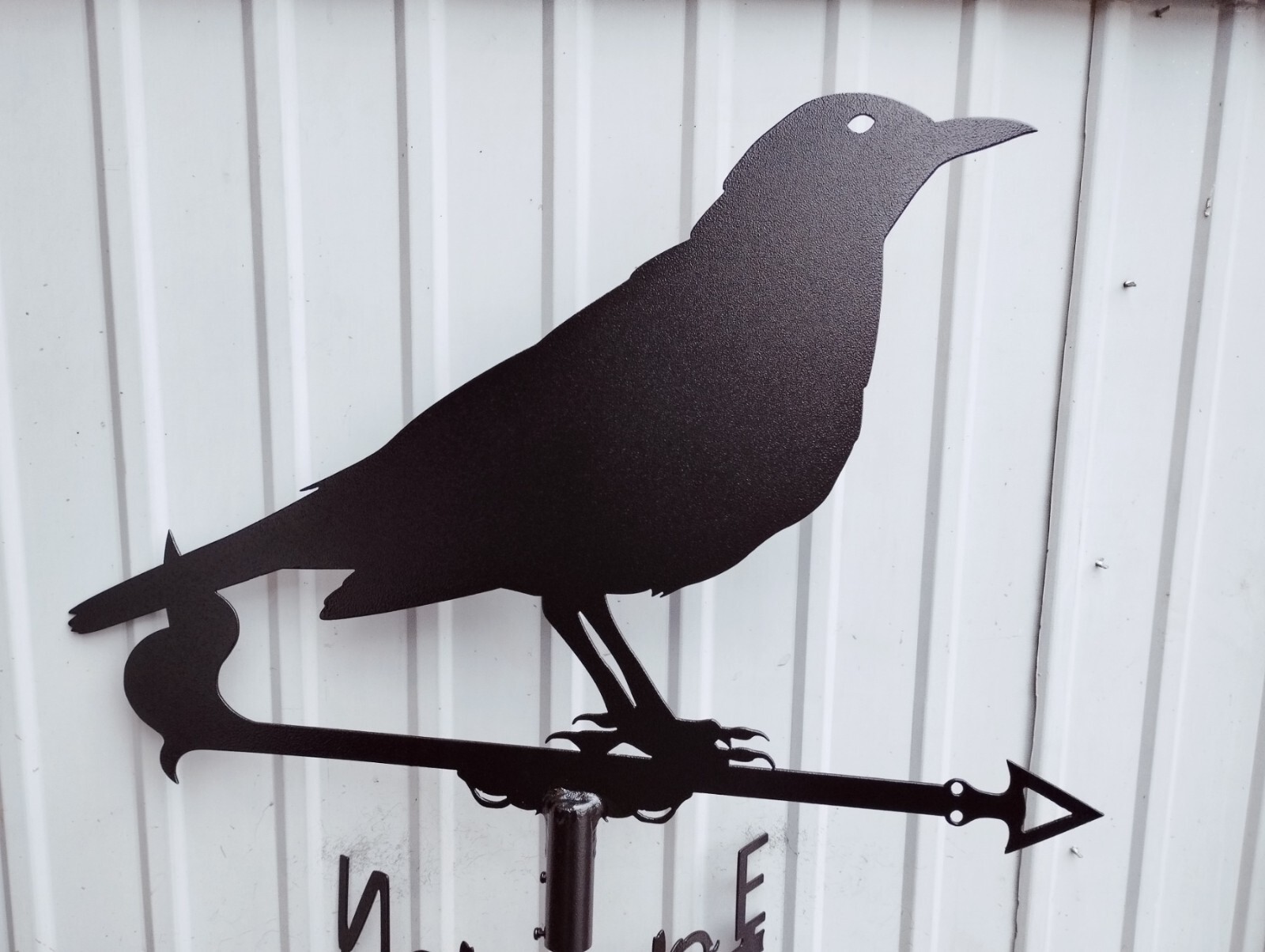 Crow Metal Weathervane, Weather Vane, raven home roof decor | eBay
