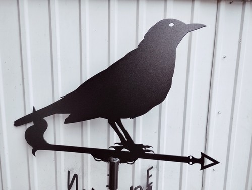 Crow Metal Weathervane, Weather Vane, raven home roof decor | eBay