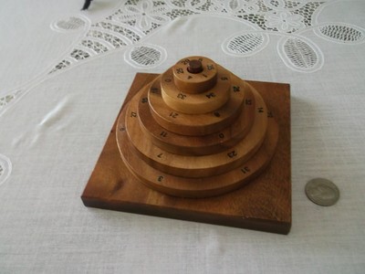 REVOLVING CENTURY - WOODEN NUMBER LOGIC PUZZLE | eBay