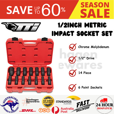 TTI 14 PIECE 1/2INCH METRIC IMPACT SOCKET SET TT12D14ISS | eBay