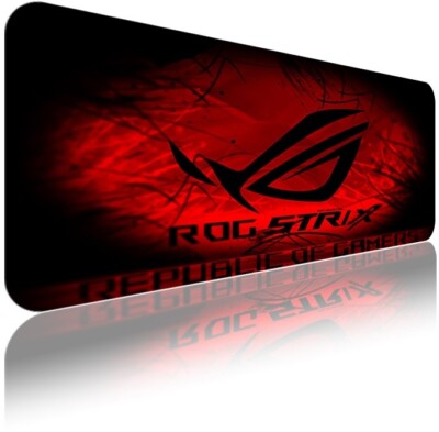 80X30cm ASUS Rog Strix Extra Large Gaming Mouse Pad Mat Non-Slip for PC ...