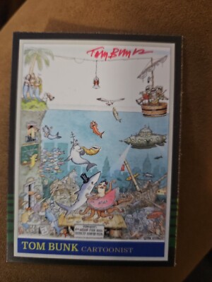 Tom Bunk Custom Signed Card - Artist for Quantoons - Science Education ...