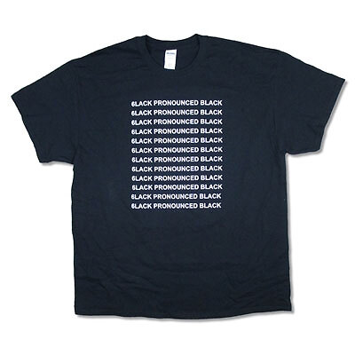 Men's 6lack Pronounced Tee T-shirt Large Black | eBay