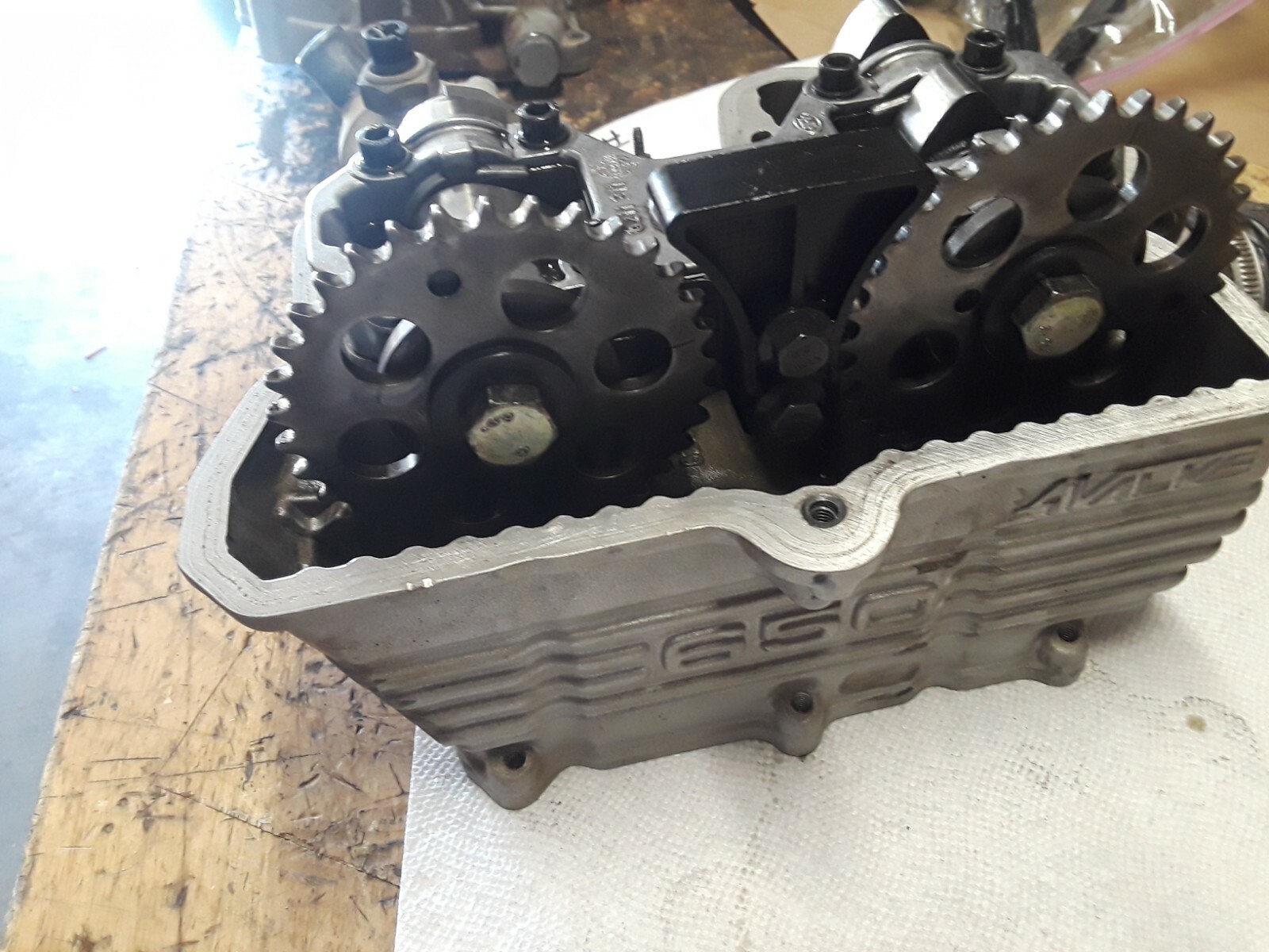 00-07 Bombardier ds650 ds 650 cylinder head valves topend complete top ...