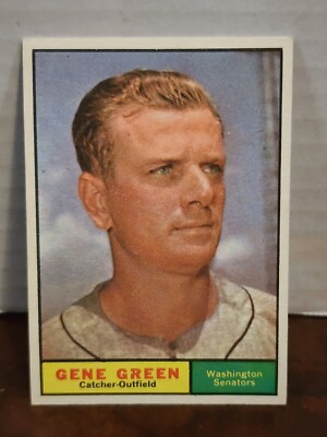 1961 Topps Gene Green #206 Washington Senators Baseball Card | eBay