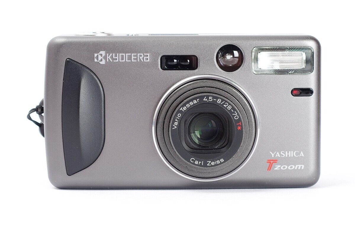 Yashica T Zoom Kyocera 35mm Camera with Vario Tessar T 4.5-8 Yashica T Zoom Kyocera 35mm Camera with Vario Tessar T 4.5-8