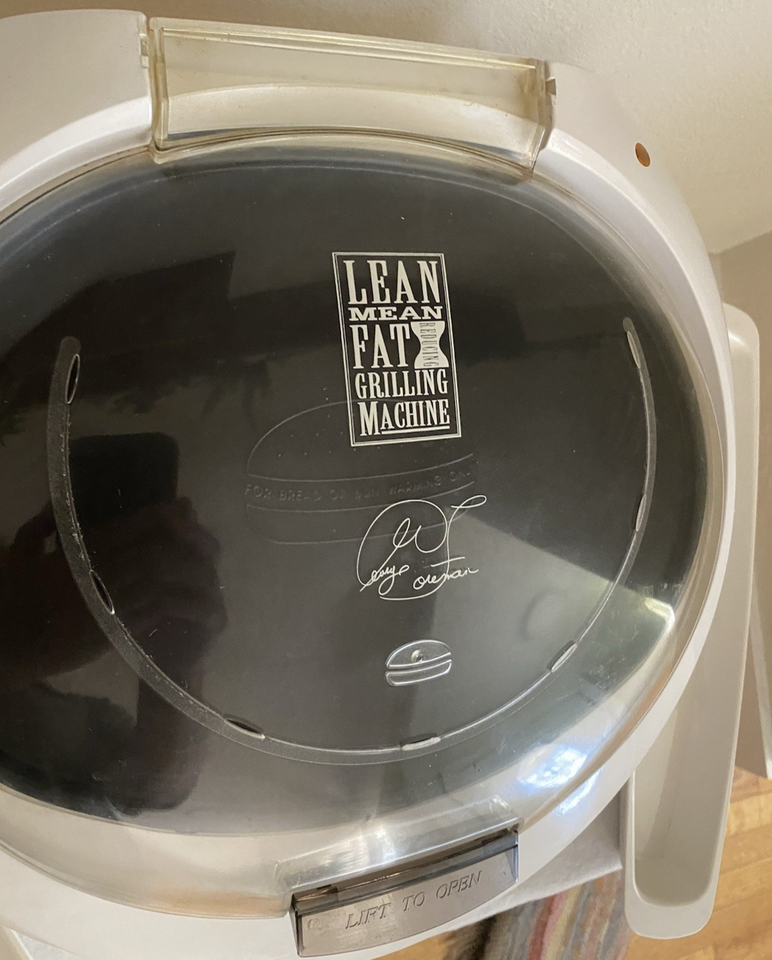 George Forman Grilling Machine Model #GRB36BW White W/ Bun Warmers 2 ...