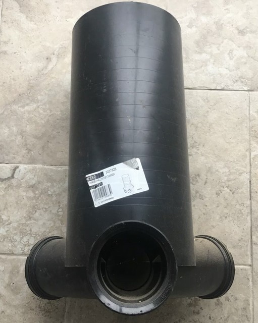 2 X OSMA Underground Drain 110mm Shallow Inspection Chamber 250mm Dia ...