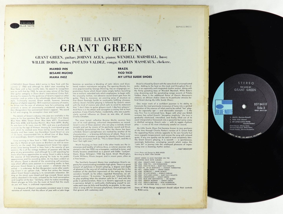 Grant Green - The Latin Bit LP - Blue Note - BST 84111 RVG | eBay