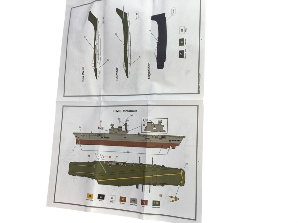 Airfix HMS Victorious Model Kit 1:600 Scale Vintage Classics Ship | eBay UK