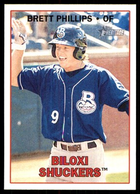 Brett Phillips 2016 Topps Heritage Minor League #59 Biloxi Shuckers MLB ...
