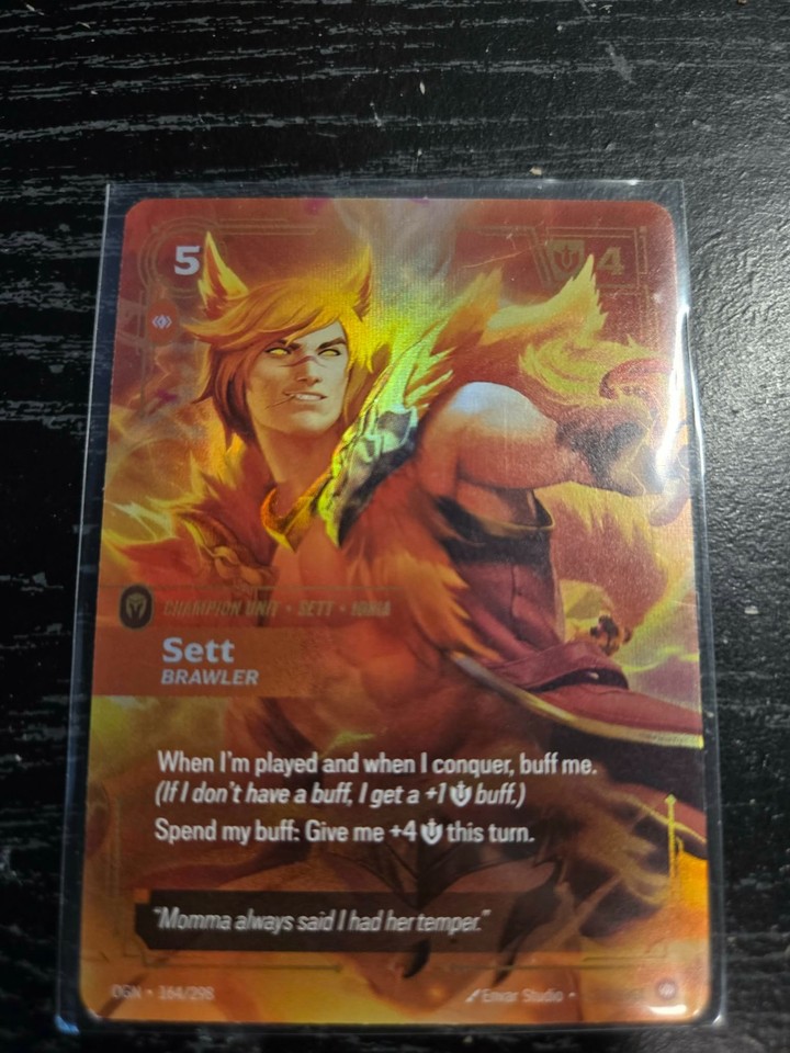 Sett - Brawler OGN 164/298 Epic Riftbound Origins League of Legends ...