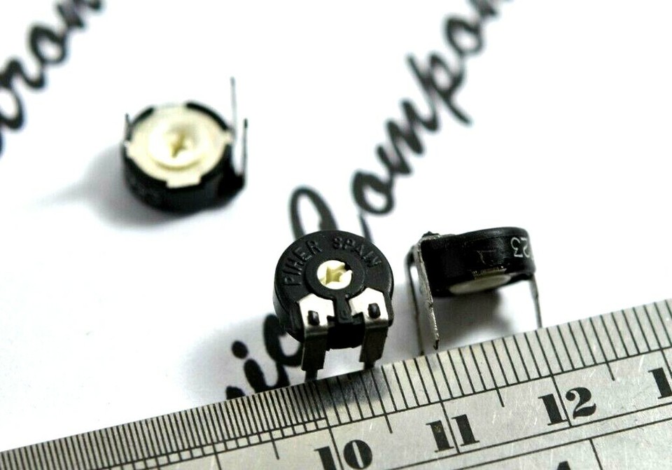 10pcs - PIHER 50K Trimmer Resistor PT10 10mm Round TOP ADJUST | eBay