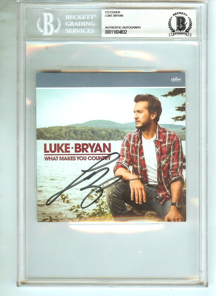 Luke Bryan CD Booklet What Makes You Country Autograph BECKETT ...