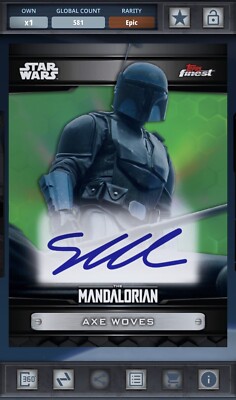 Star Wars Card Trader SWCT | Finest Green Epic Signature - Axe Wolves ...