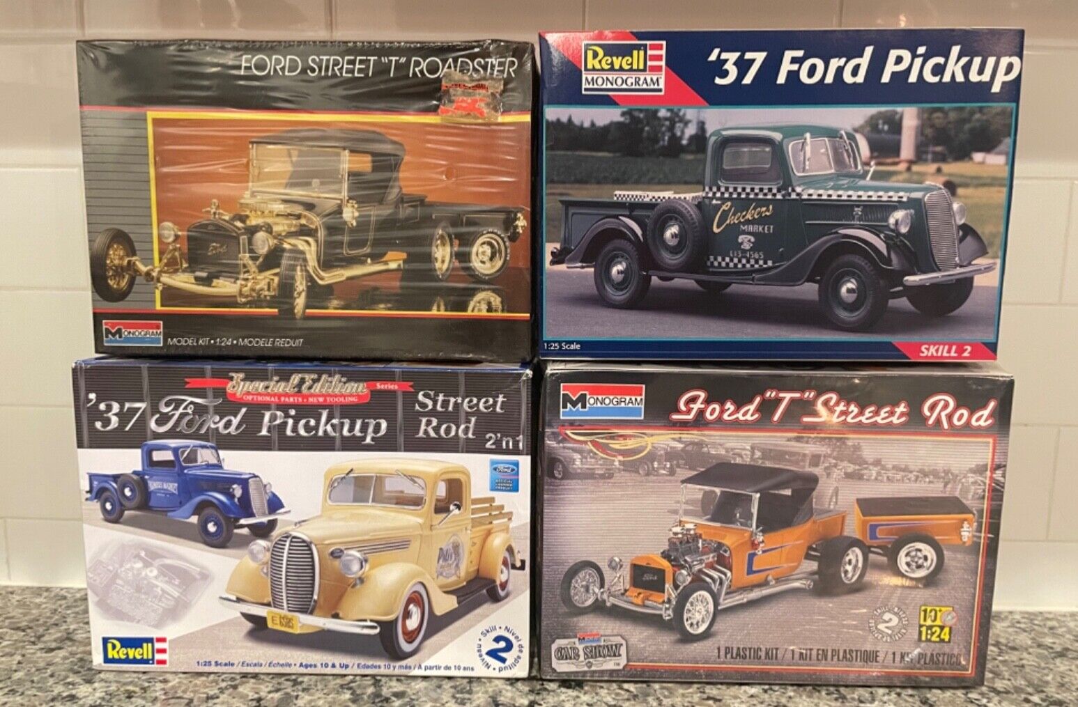 1/24 scale Ford model car kits set of 4 | eBay