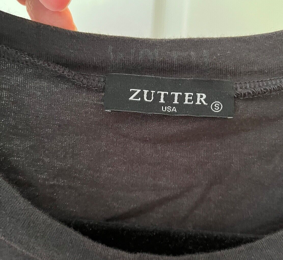 USA Babe Zutter Distressed Womens Cropped Tee T-Shirt Size Small S | eBay