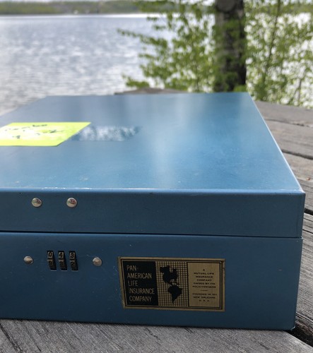 Retro Sesamee Policy Box Bemis & Call Co. Combination Lockbox Pan ...