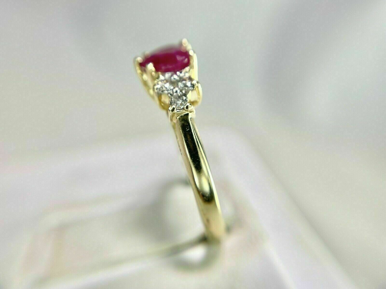 2 Ct Heart Cut Simulated Red Ruby Solitaire Wedding Ring 14k Yellow ...