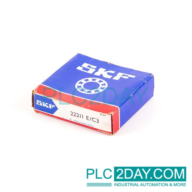 SKF 22211 E/C3 Spherical Roller Bearing with 55mm Bore - 100x25mm for ...