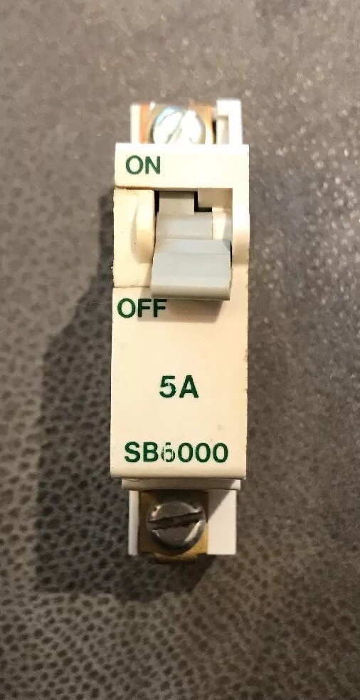 CRABTREE SB6000 5A TYPE 1 MCB AMP 6kA BS3871 CIRCUIT BREAKER TESTED | eBay