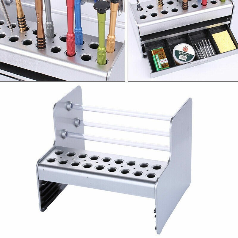 Desktop Tool Box Storage Organizer Rack Screwdriver Tweezer Electronic ...