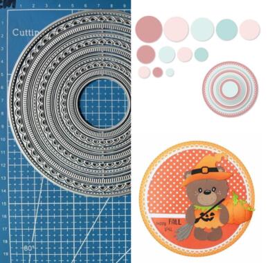Nesting Circles Metal Cutting Dies Scrapbooking Paper Card Embossing ...