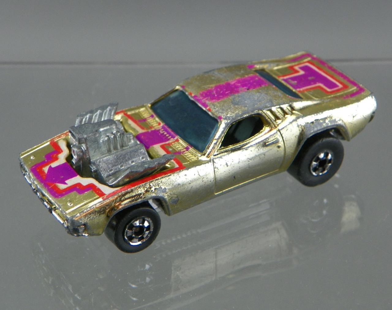 Vintage 1970 Hot Wheels Diecast 1/64 Chrome Gold Rodger Dodger Dodge ...