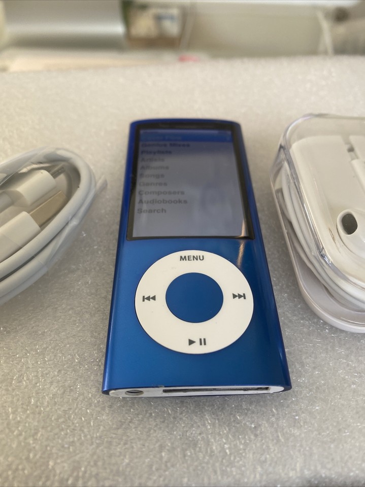 ipod nano 5th gen Blue 8gb New Battery. Big Bundle. Nice Condition | eBay