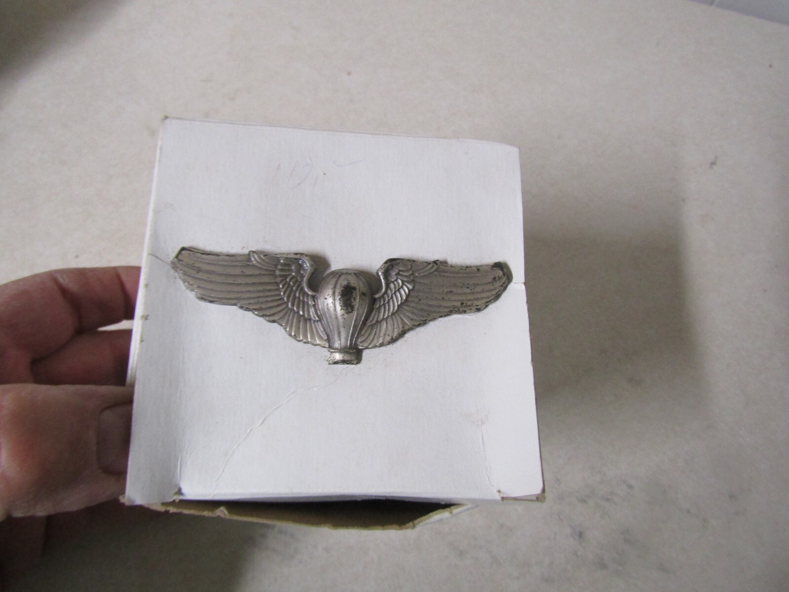 MILITARY US ARMY AIR FORCE AAF WING BALLOON PILOT BADGE MEDAL MODERN ...