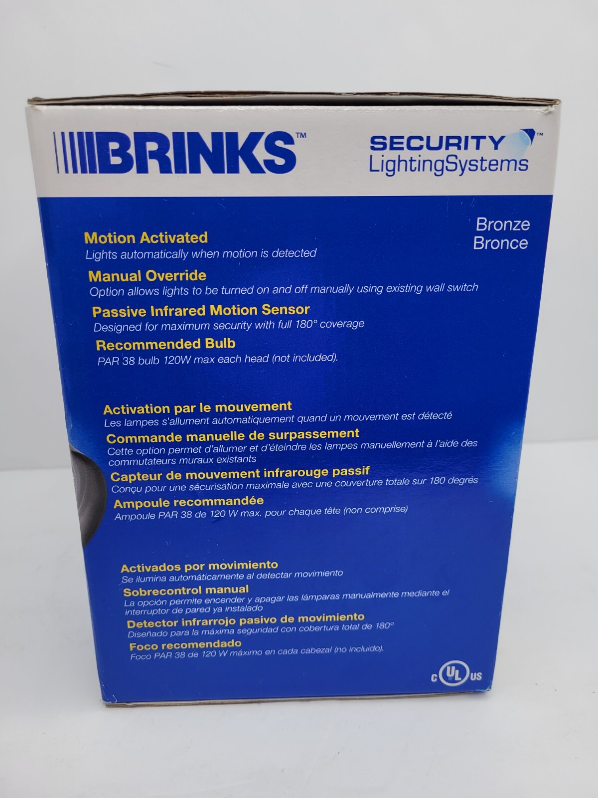 Brinks Motion Activated Security Light Manual | Shelly Lighting