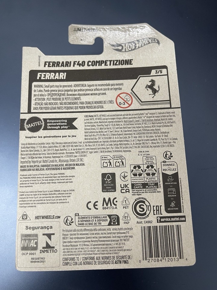 HOT WHEELS SUPER TREASURE HUNT FERRARI F40 COMPETIZIONE STH🔥 ️ | eBay