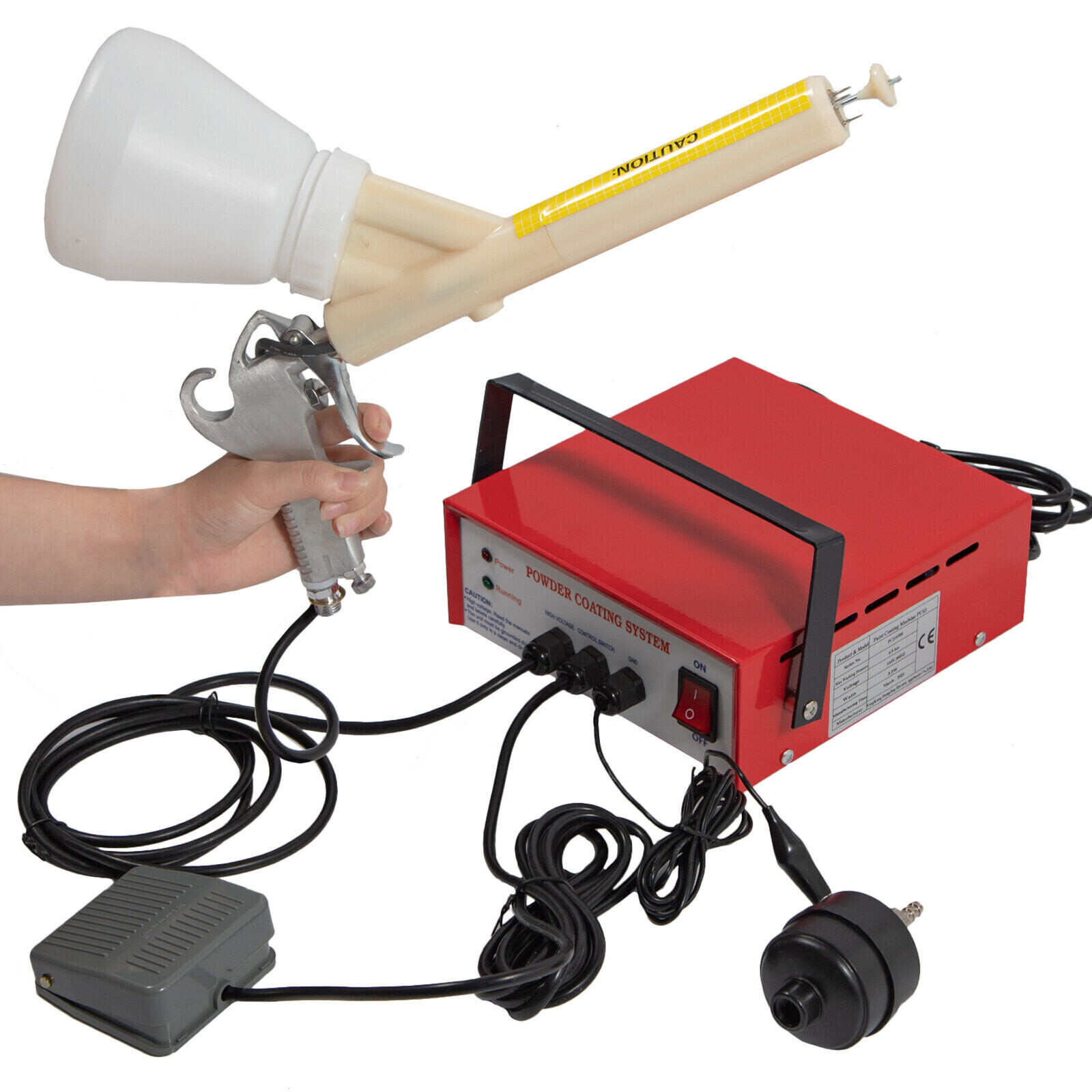 Professional Powder Coating System Portable Electrostatic Spray Paint Gun Kit | eBay