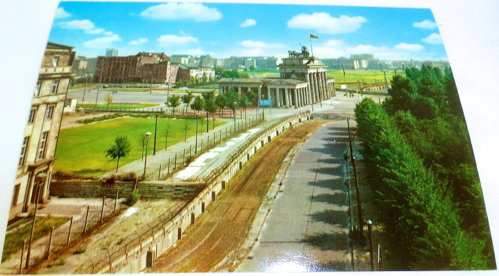 Todesstreifen Mauer Brandenburger Tor Berlin Ansichtskarte 50er 60er ...