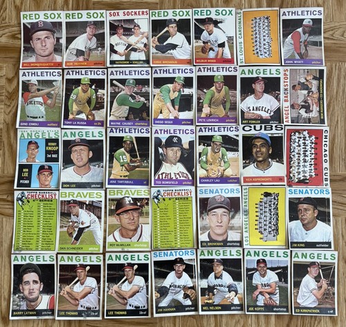 Lot Of 35: 1964 Topps Baseball Cards Low Grade | eBay