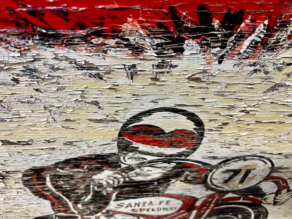 Santa Fe Speedway Circa 1950's Vintage Wooden Sign, Original and ...