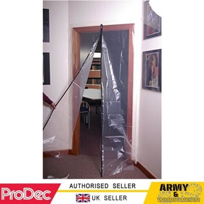 Prodec Plastic Zipped Waterproof Dustproof Door Protector Cover Sheet ...