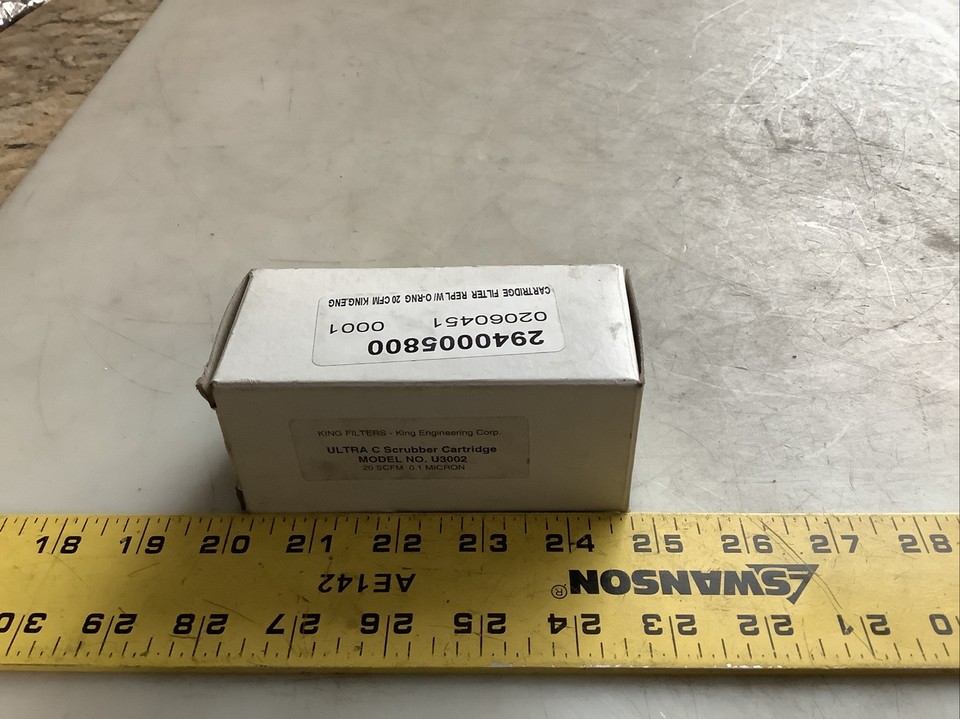 KING FILTERS U3002 FILTER CARTRIDGE 20SCFM 0.1 MICRON 476 | eBay
