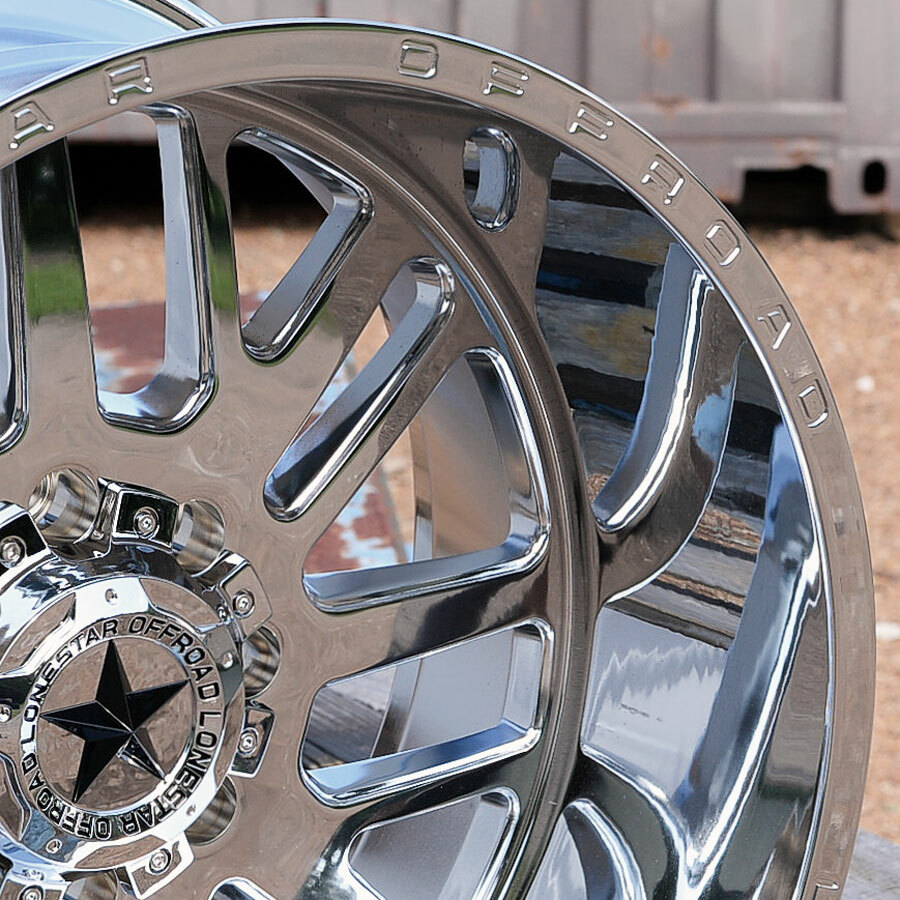 22" Chrome Lonestar Tomahawk Wheels 22x12 8x165.1 22 Inch Chevy GMC ...