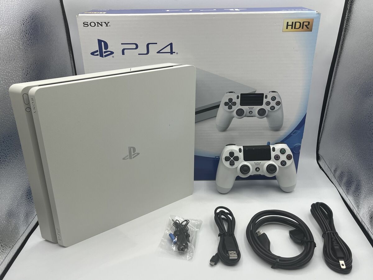Sony PlayStation 4 PS4 500GB CUH-2200A White Console with Sony PlayStation 4 PS4 500GB CUH-2200A White Console with