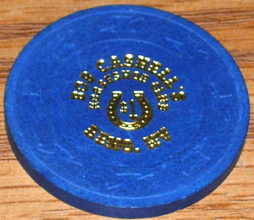 $1 1989 EDITION GAMING CHIP FROM BOB CASHELL'S HORSESHOE CLUB CASINO ...