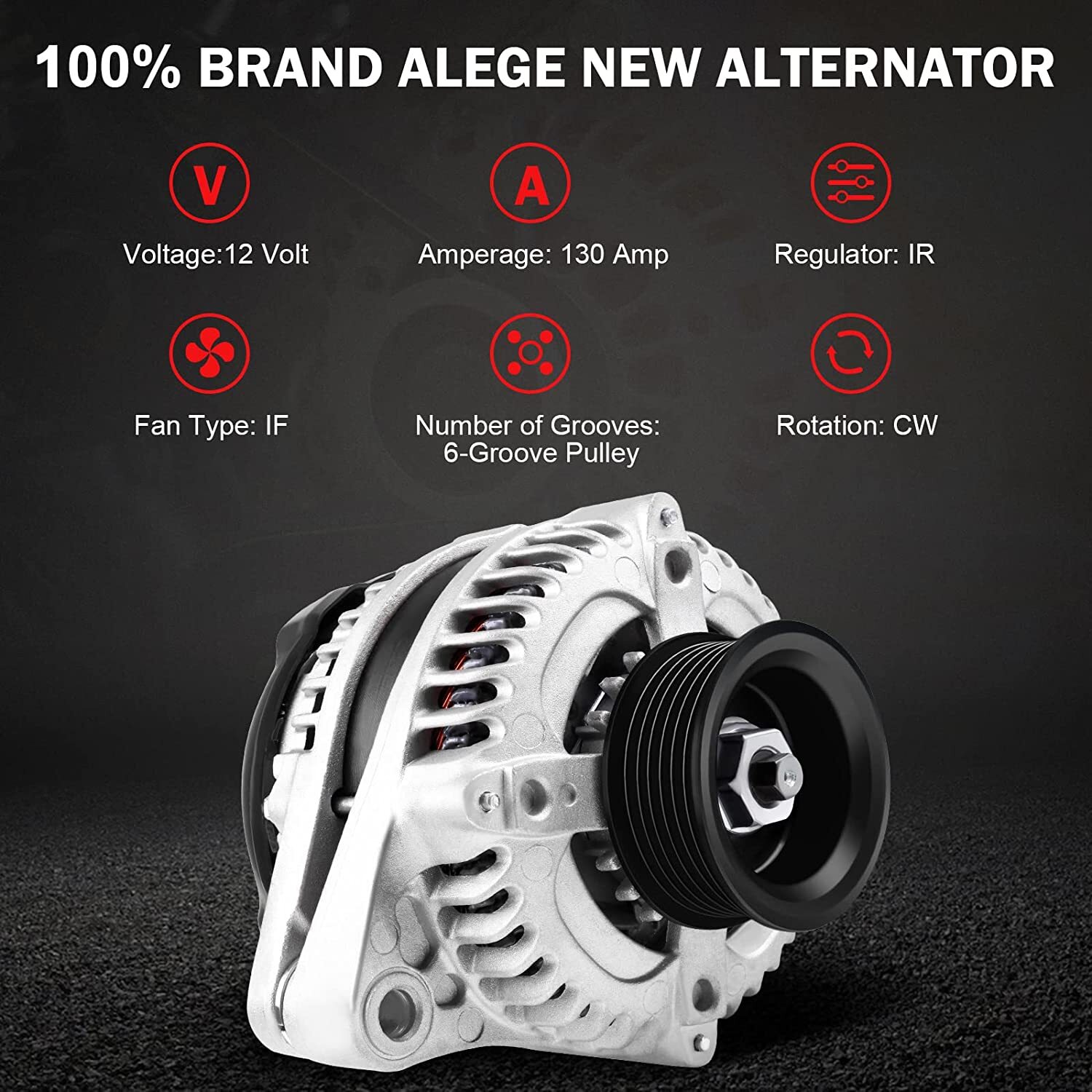 For MDX 2003-2009 TL 2004-2008 High Output 11099 11150 11151 Alternator ...