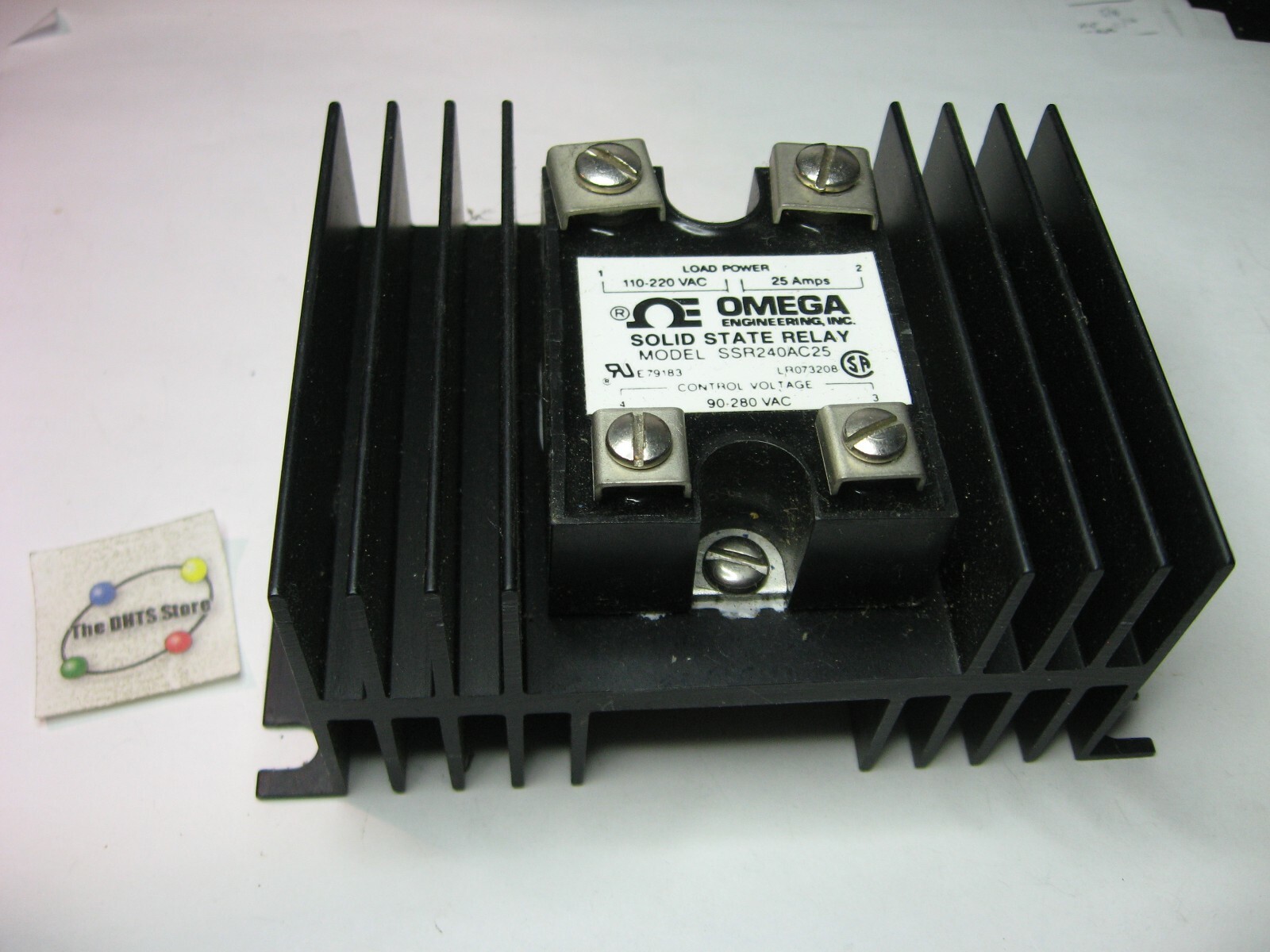 Solid State Relay SSR Omega SSR240AC25 120V 25A w Large Heat-Sink ...